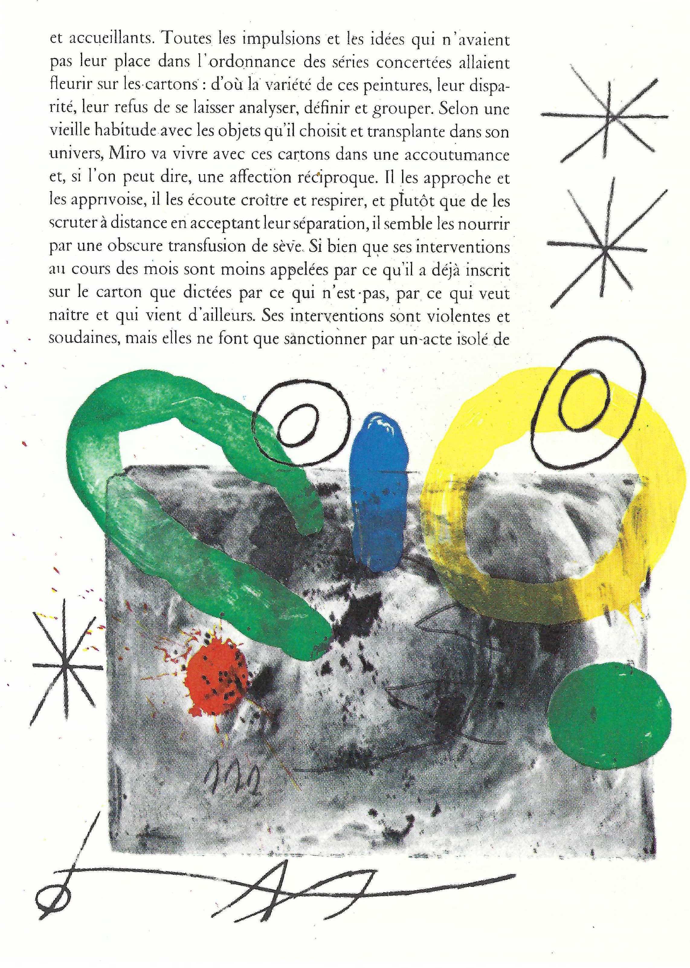 Joan Miro Miro: Peintures Sur Cartons (Cramer 102, Publisher: Maeght) 1965 – Georgetown Frame Shoppe