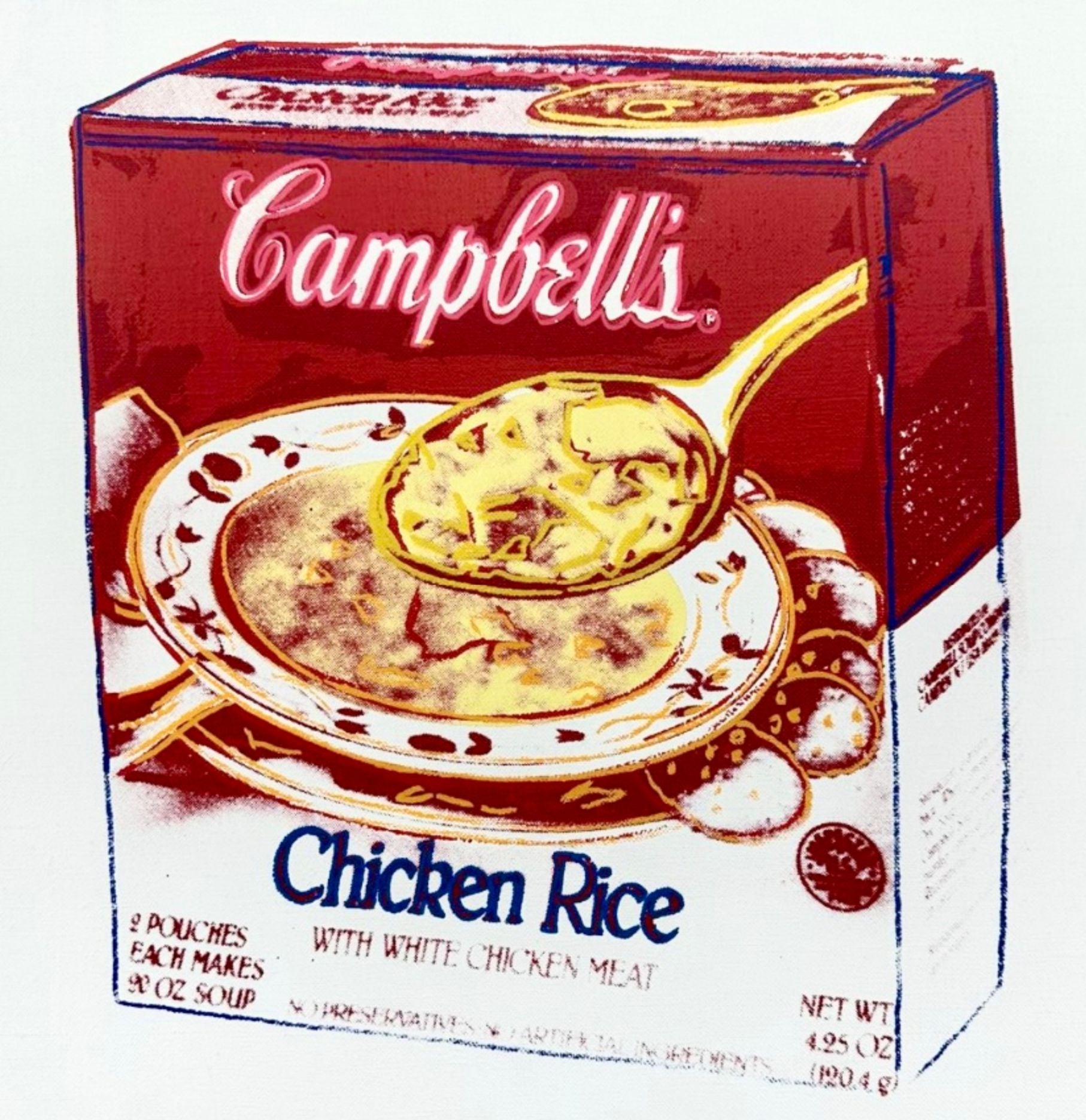 Andy Warhol Campbell's Soup Box (Chicken Rice) 1986 – Georgetown Frame ...