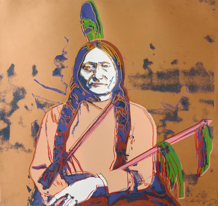 Andy Warhol Sitting Bull Trial Proof (Feldman II.385) 1986 – Georgetown ...