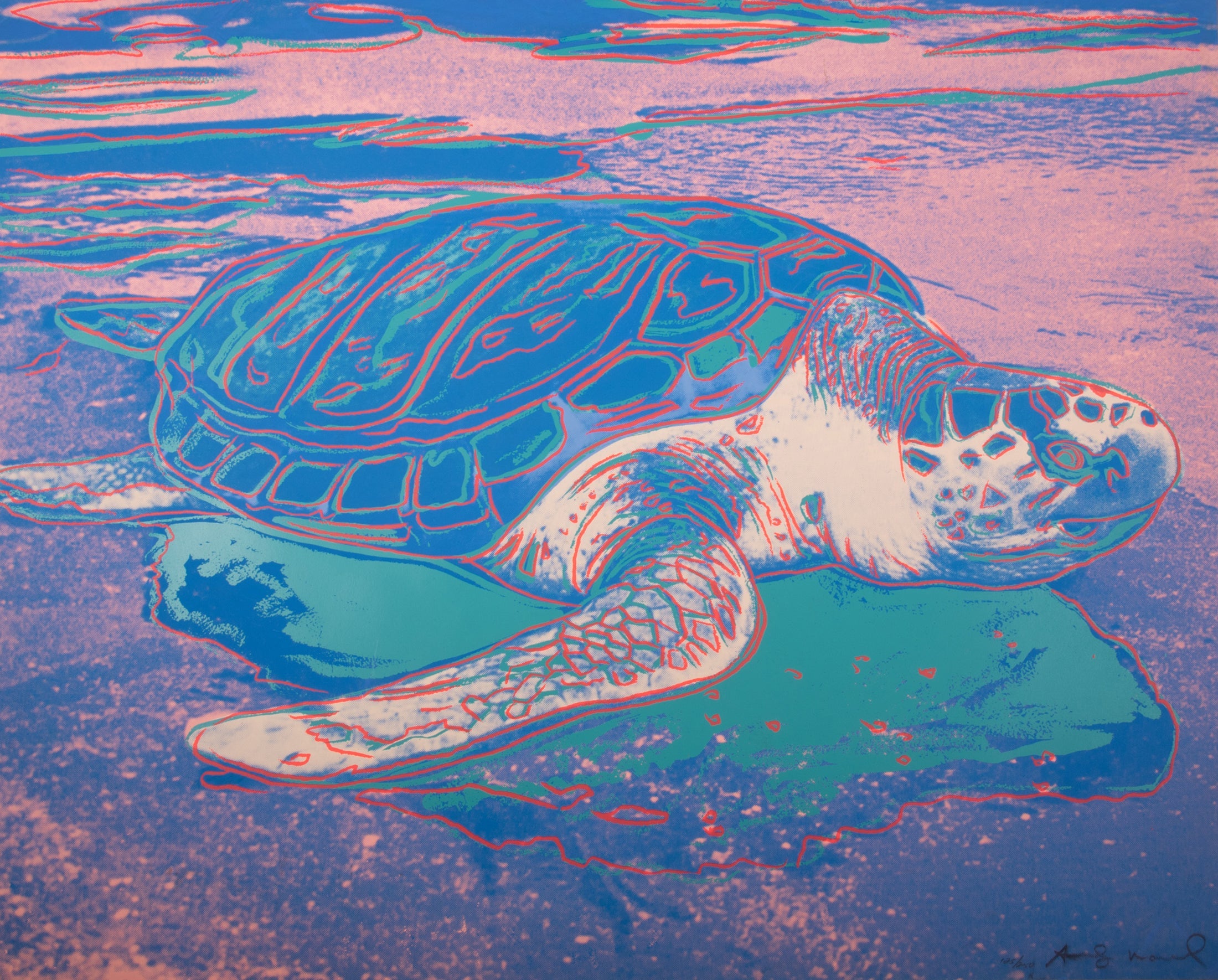 Andy Warhol Turtle (Feldman II.360A) 1985 – Georgetown Frame Shoppe