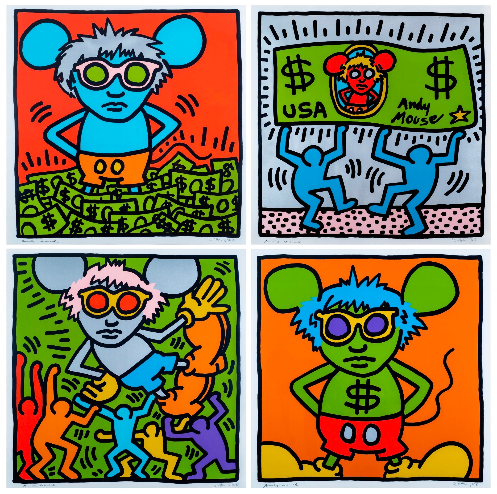 Keith Haring Andy Mouse 1986 – Georgetown Frame Shoppe