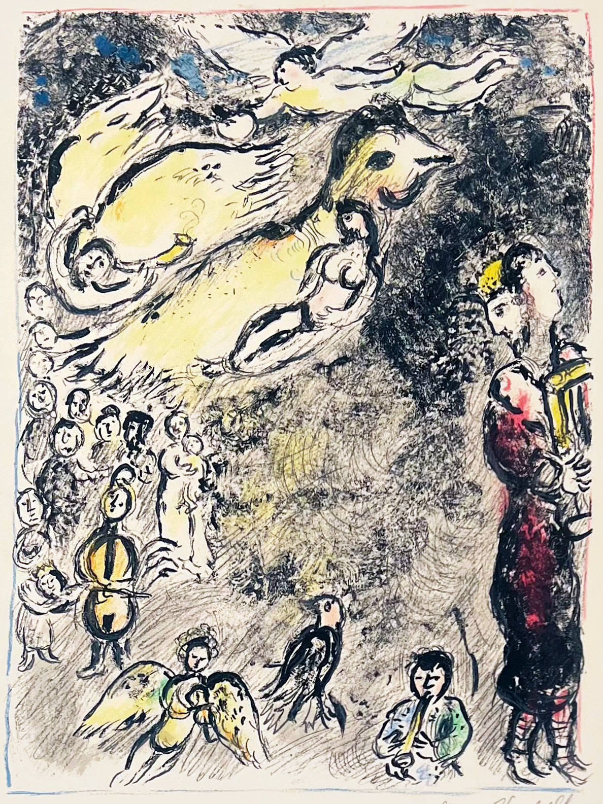 Marc Chagall The Magic Flute I (Mourlot 663) 1972 – Georgetown Frame Shoppe