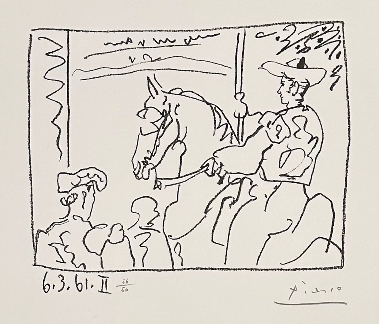 Pablo Picasso Le Picador (Bloch 1013) 1961 – Georgetown Frame Shoppe
