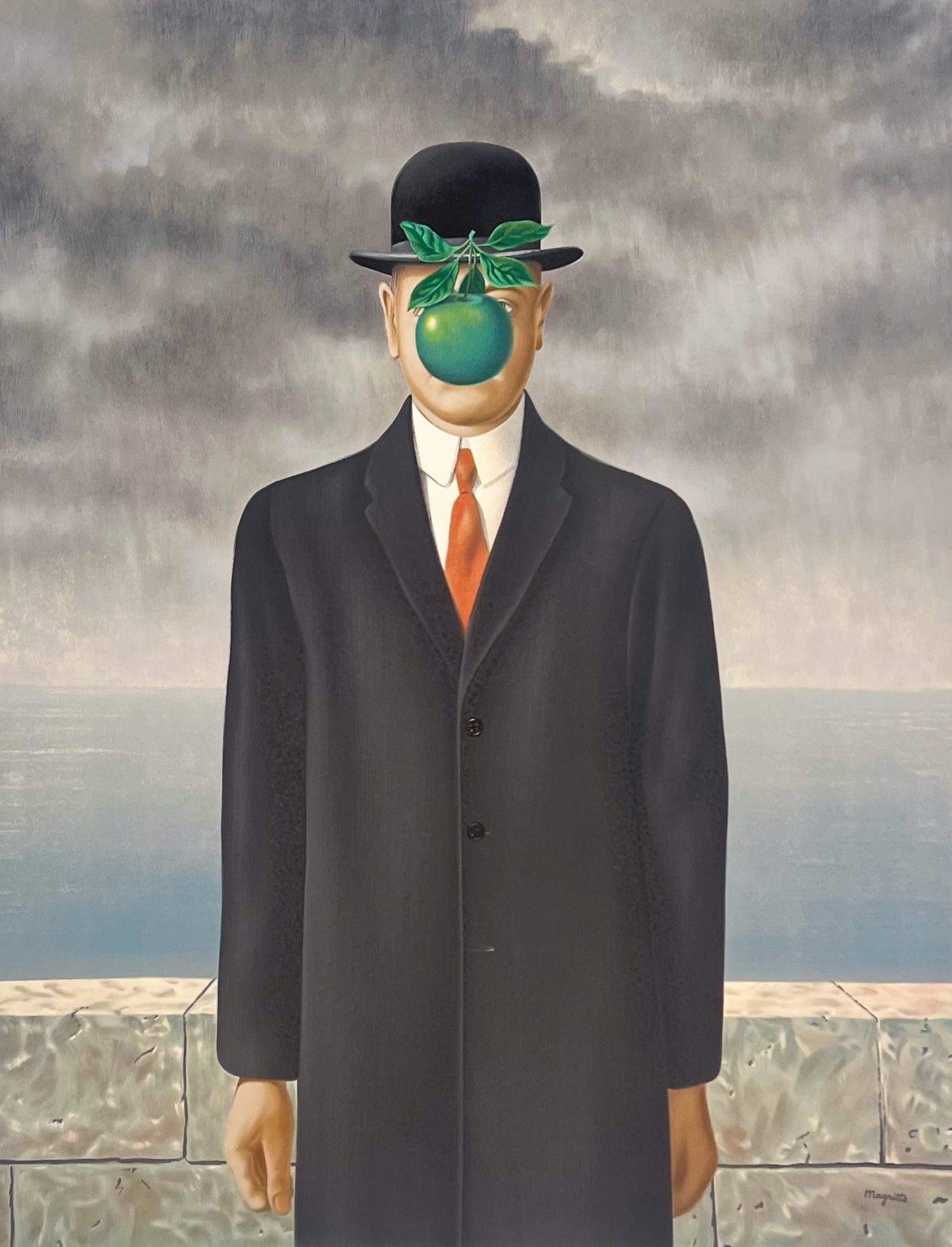Rene Magritte (after) Le Fils de l'Homme 1973 – Georgetown Frame Shoppe