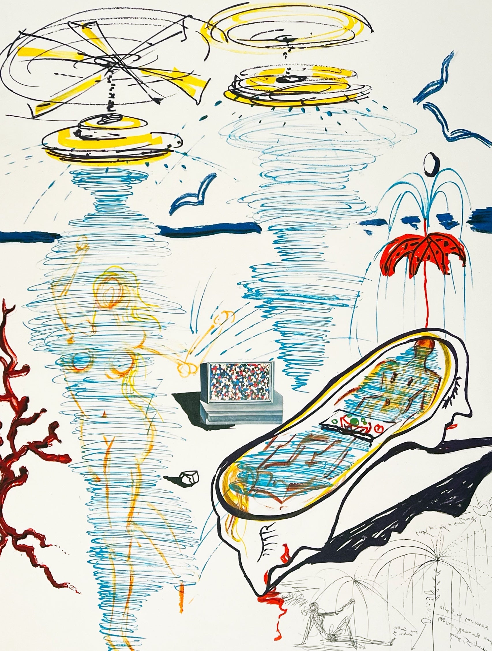 Salvador Dali Liquid Tornado Bath Tub (Field 75-11B) 1975 – Georgetown ...