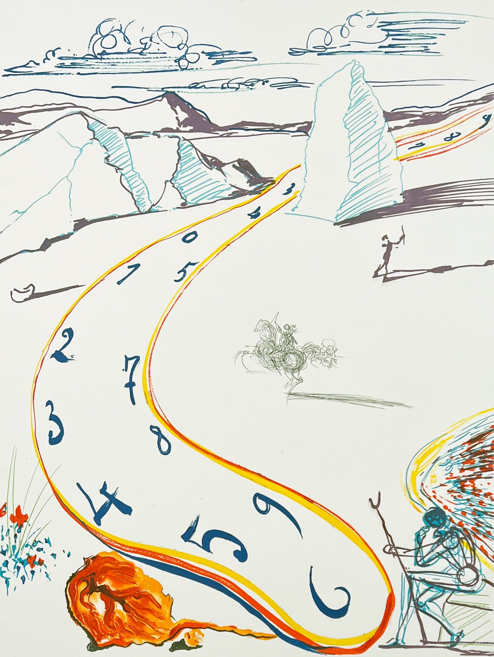 Salvador Dali Melting Space-Time (Field 75-11G) 1975 – Georgetown Frame ...