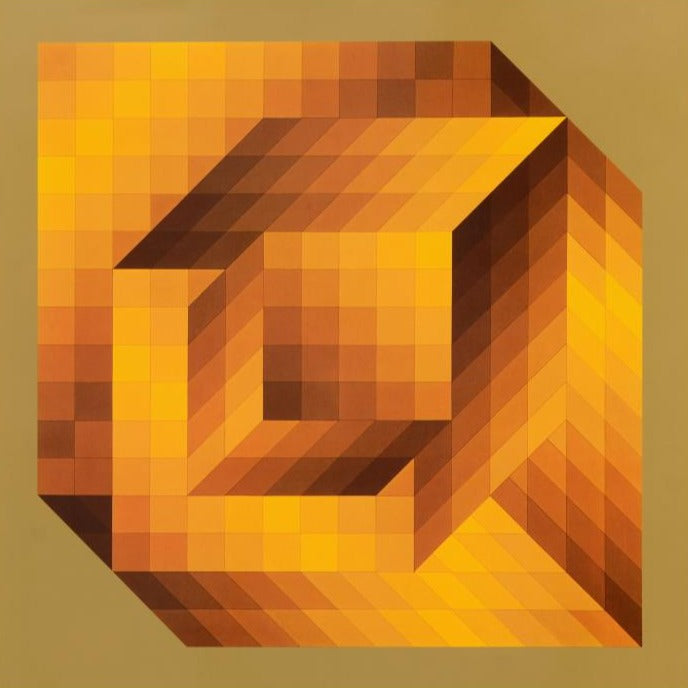 Victor Vasarely AXO-44 1971 – Georgetown Frame Shoppe