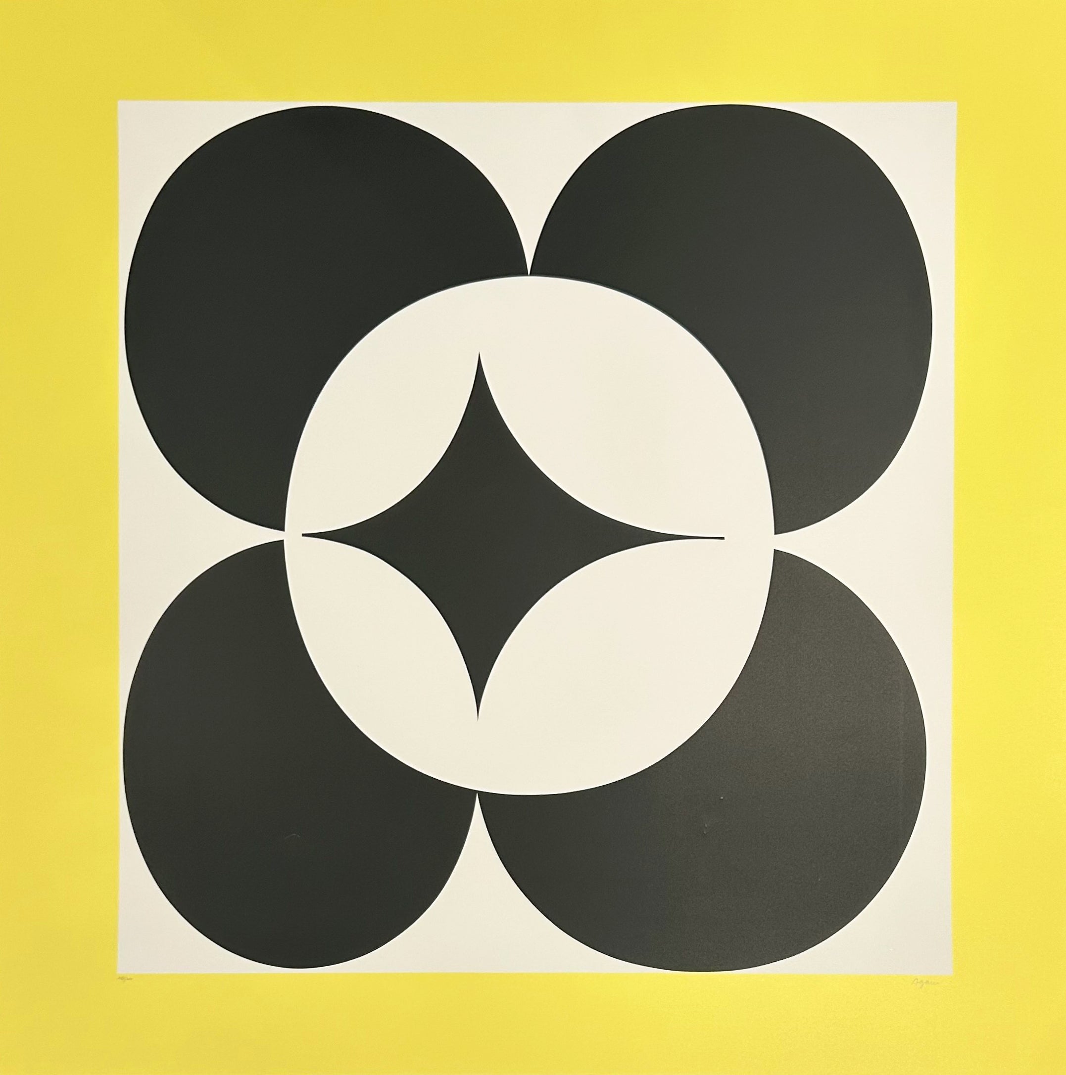 Yaacov Agam Circles in Yellow 1980 – Georgetown Frame Shoppe
