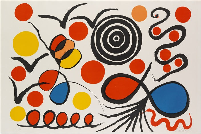 Alexander Calder Spiral, Loops and Birds 1970 – Georgetown Frame Shoppe