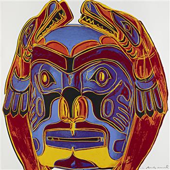 Andy Warhol Northwest Coast Mask (Feldman II.380) 1986 – Georgetown ...