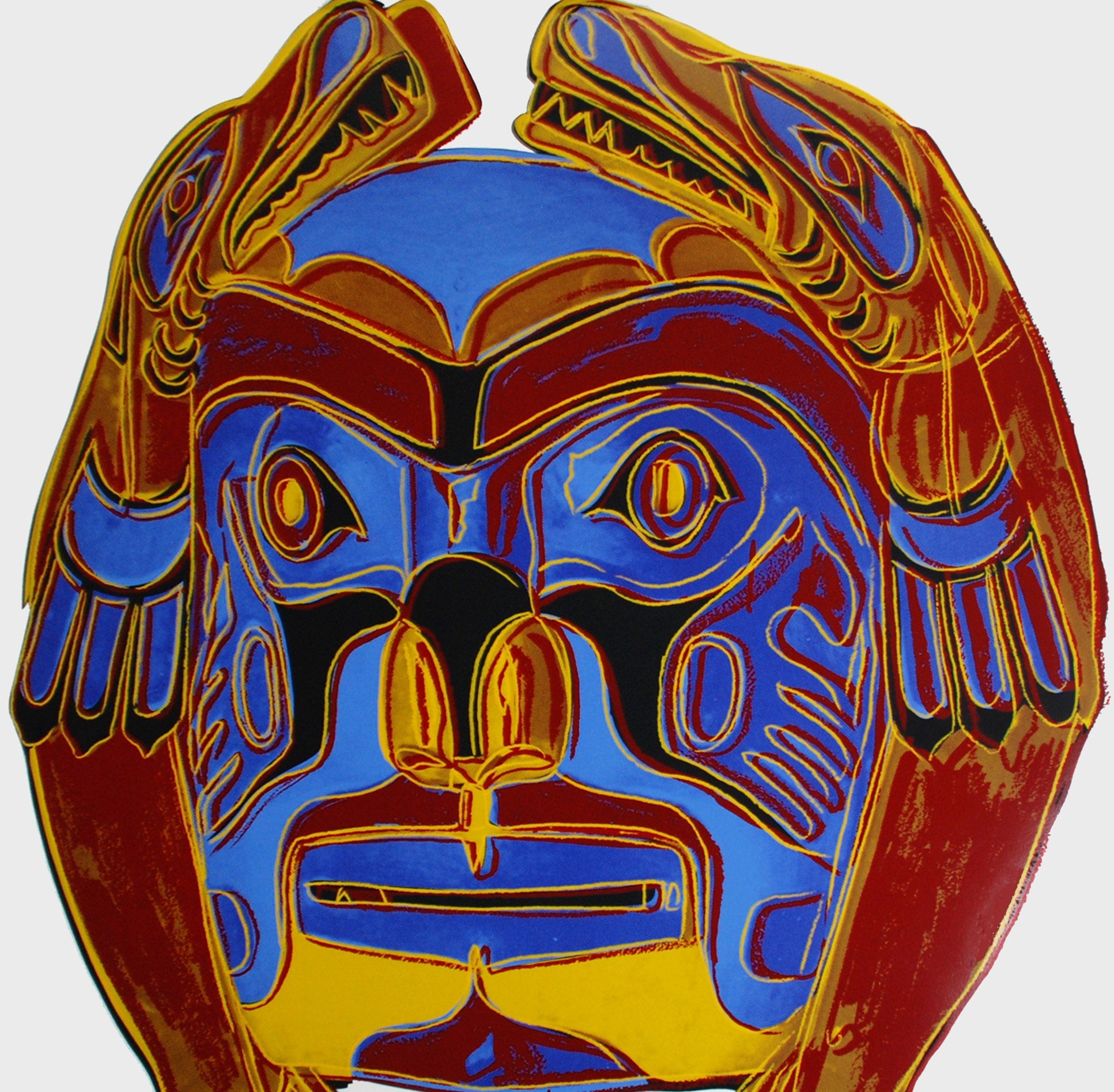 Andy Warhol Northwest Coast Mask (Feldman II.380) 1986 – Georgetown ...