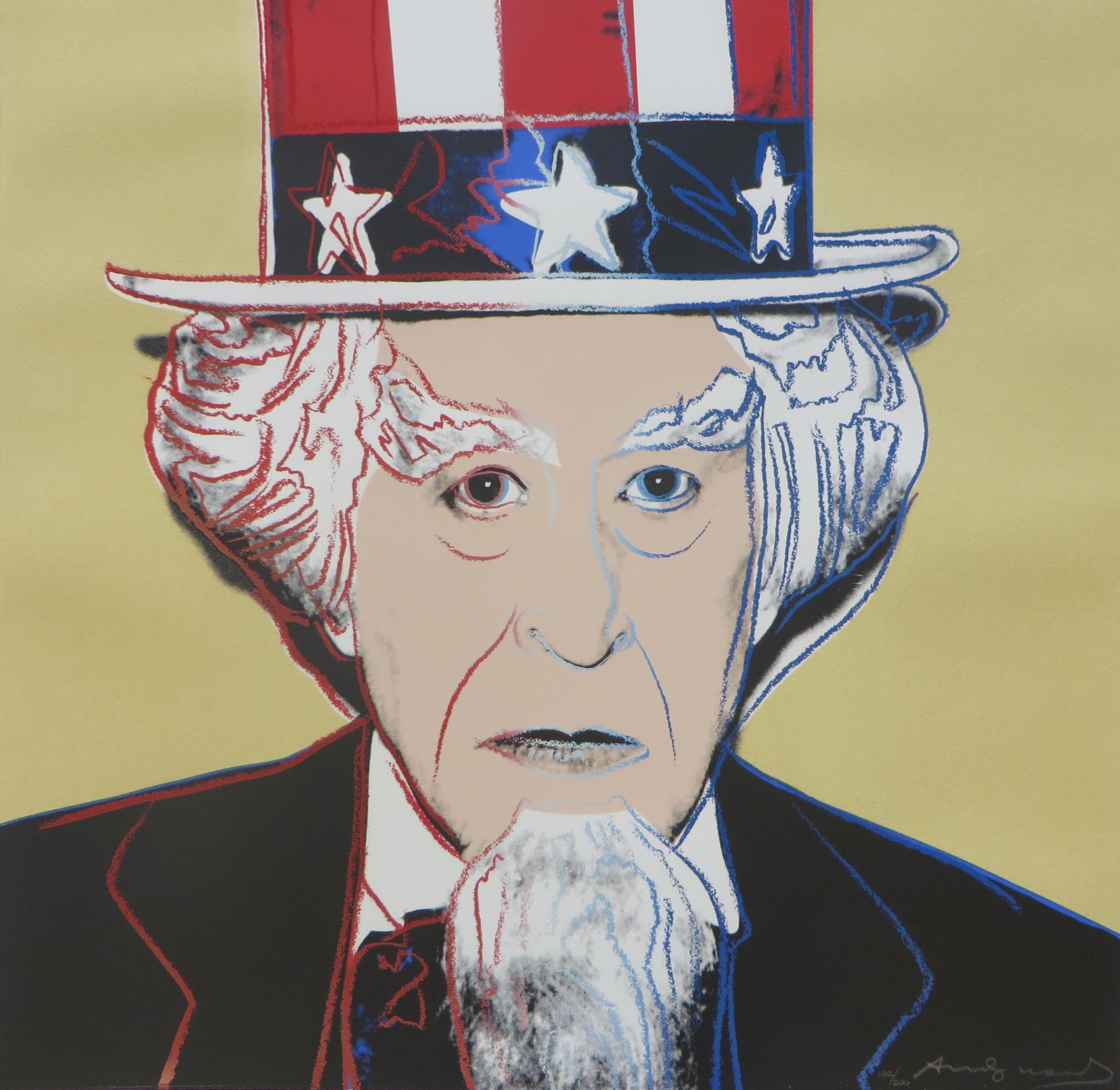 Andy Warhol Uncle Sam (Feldman II.259) 1981 – Georgetown Frame Shoppe
