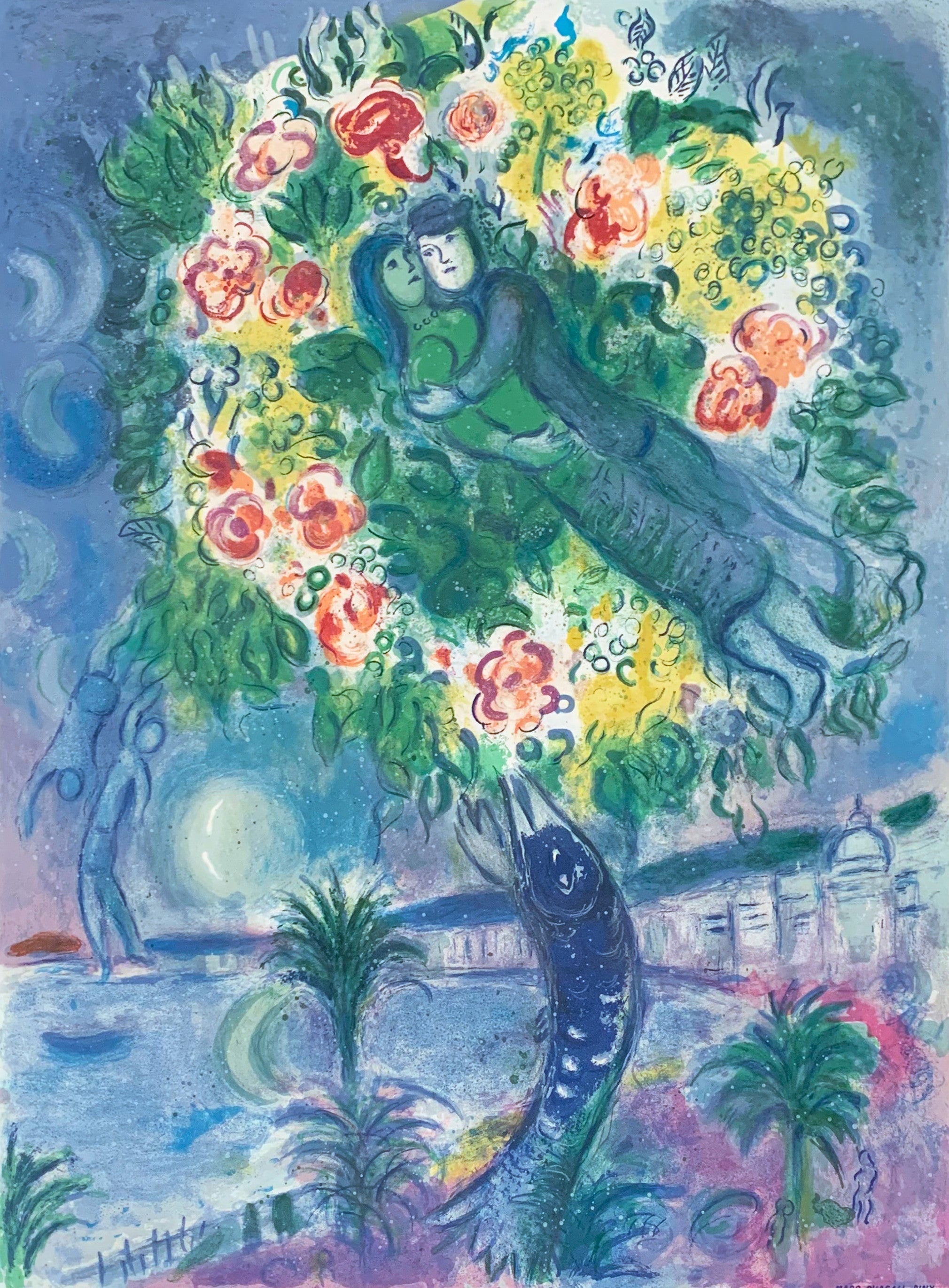 Charles Sorlier after Marc Chagall Couple and Fish (CS 34) 1967 ...