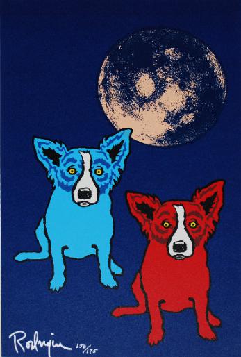 George Rodrigue Cosmo's Moon (Homer p 61) 1992 – Georgetown Frame Shoppe