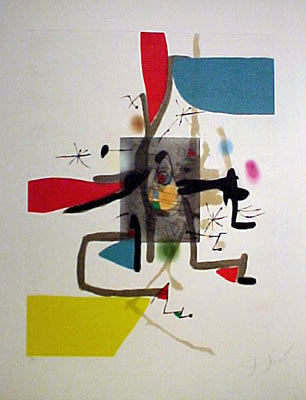 Joan Miro Libre de Sis Sentits, Plate I (Dupin 1165) 1981 – Georgetown ...