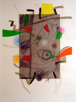 Joan Miro Libre de Sis Sentits, Plate III (Dupin 1167) 1981 ...