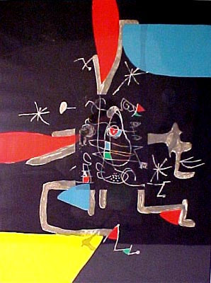Joan Miro Libre de Sis Sentits, Plate IV (Dupin 1168) 1981 – Georgetown ...
