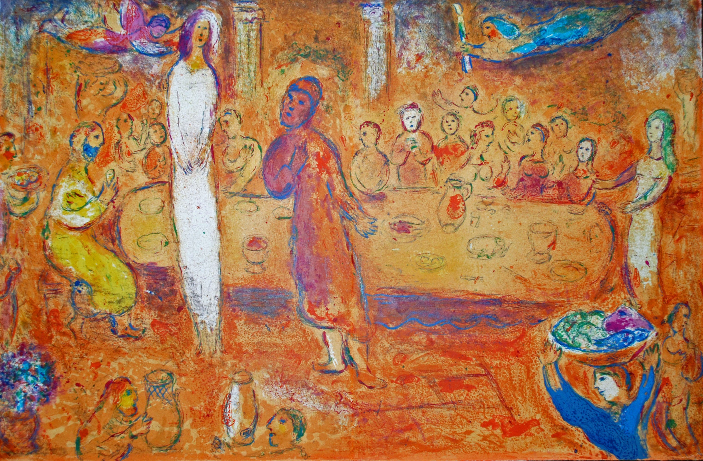 Marc Chagall Megacles Recognizes His Daughter During the Feast, from ...