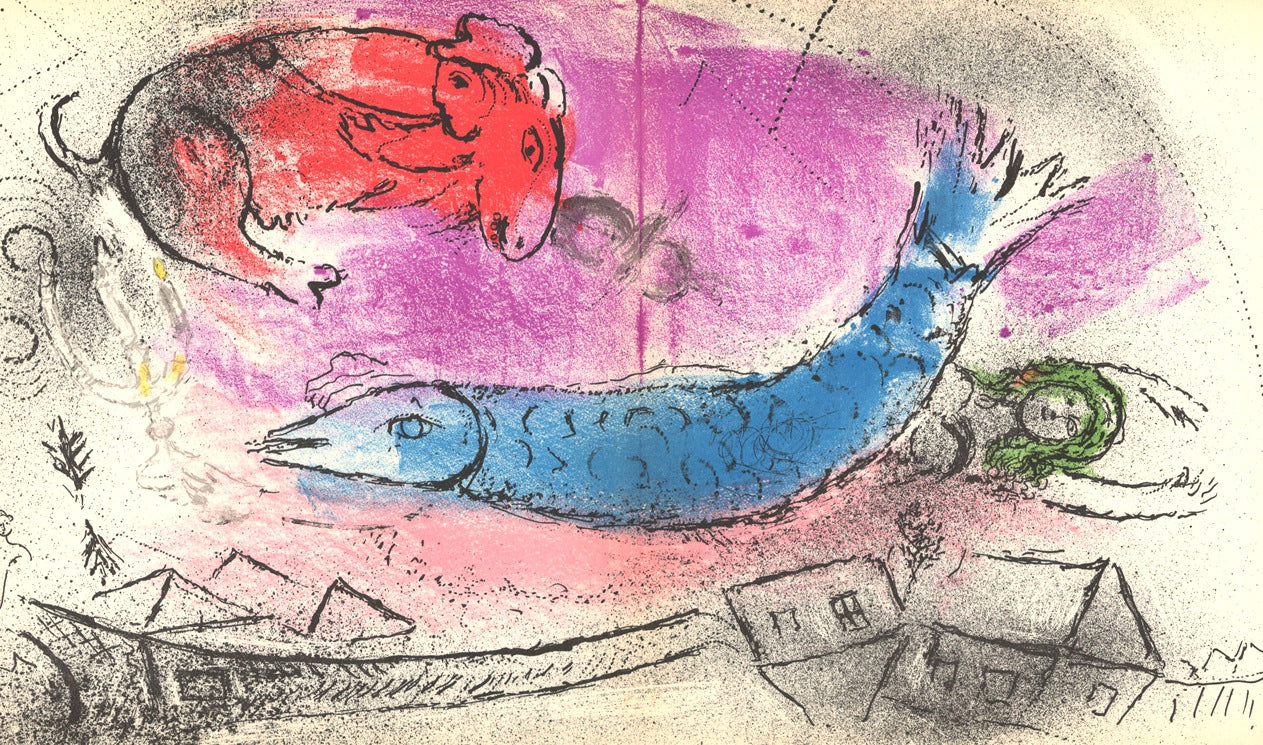 Marc Chagall The Blue Fish (Cramer 34) 1957 – Georgetown Frame Shoppe