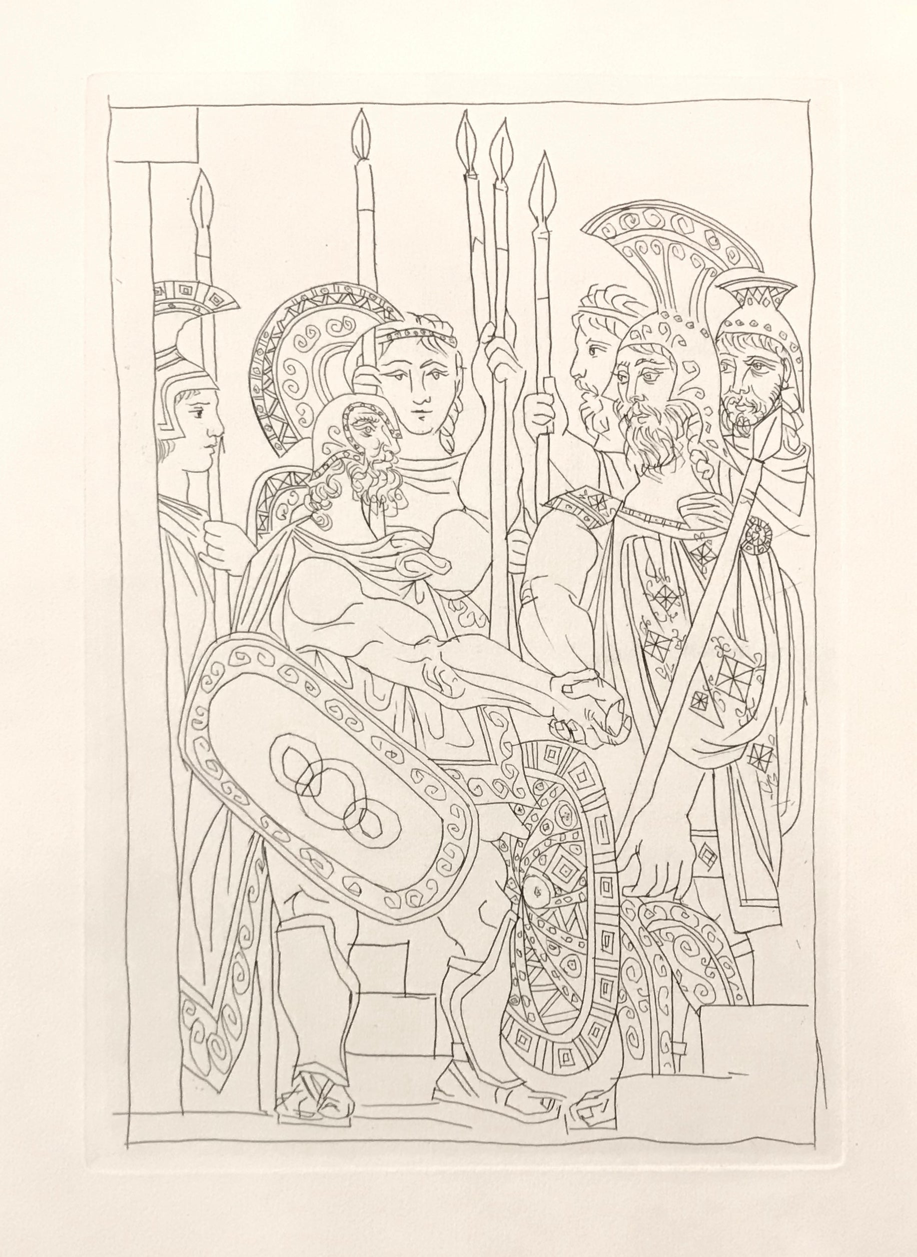 Pablo Picasso Accord Entre les Atheniens et les Spartiates (Bloch 271 ...