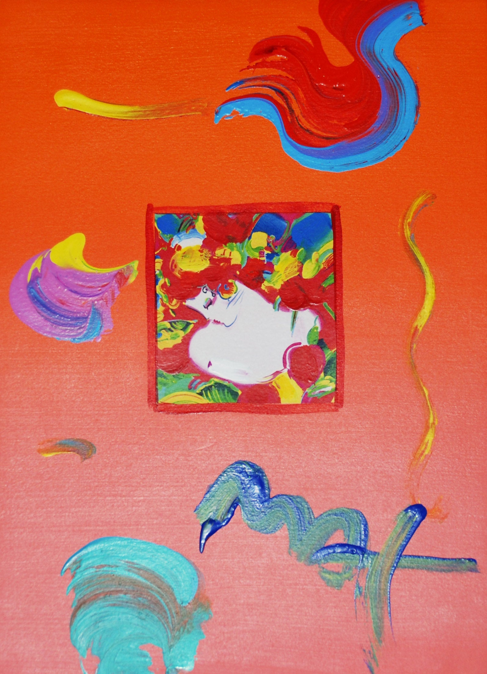 Peter Max Flower Blossom Lady 2009 – Georgetown Frame Shoppe