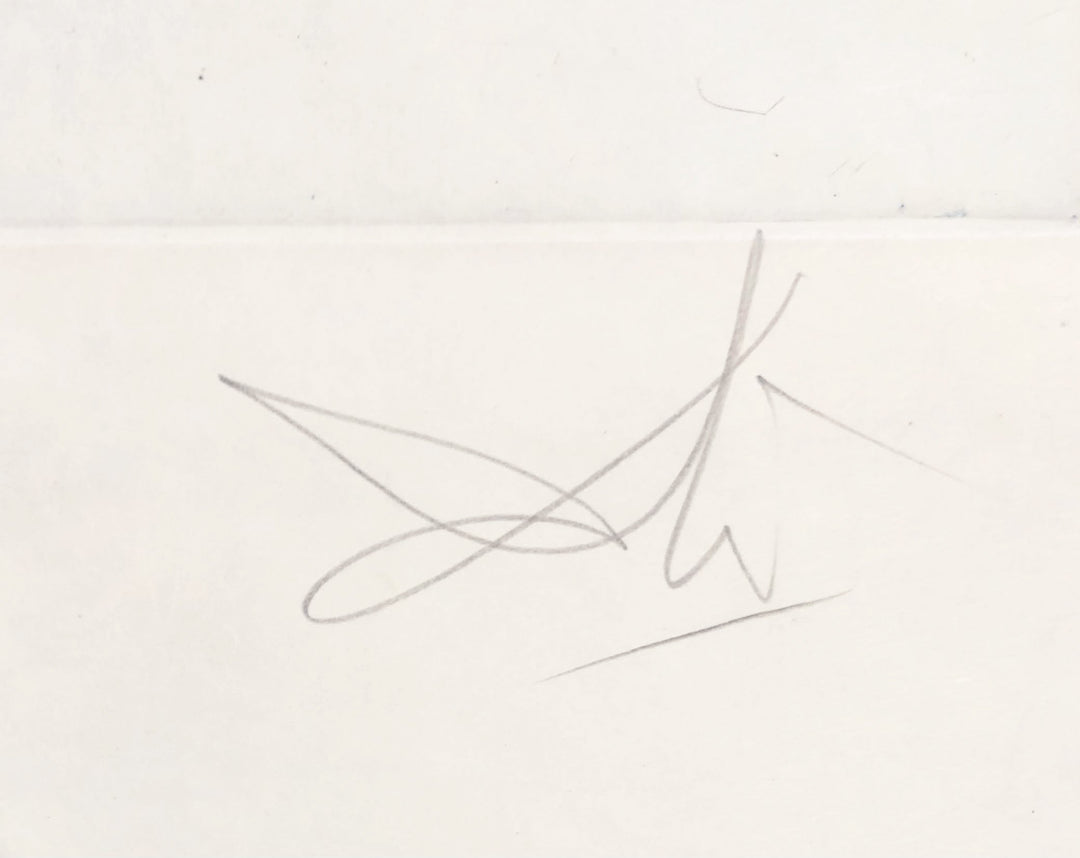 Salvador Dali Pencil Signature