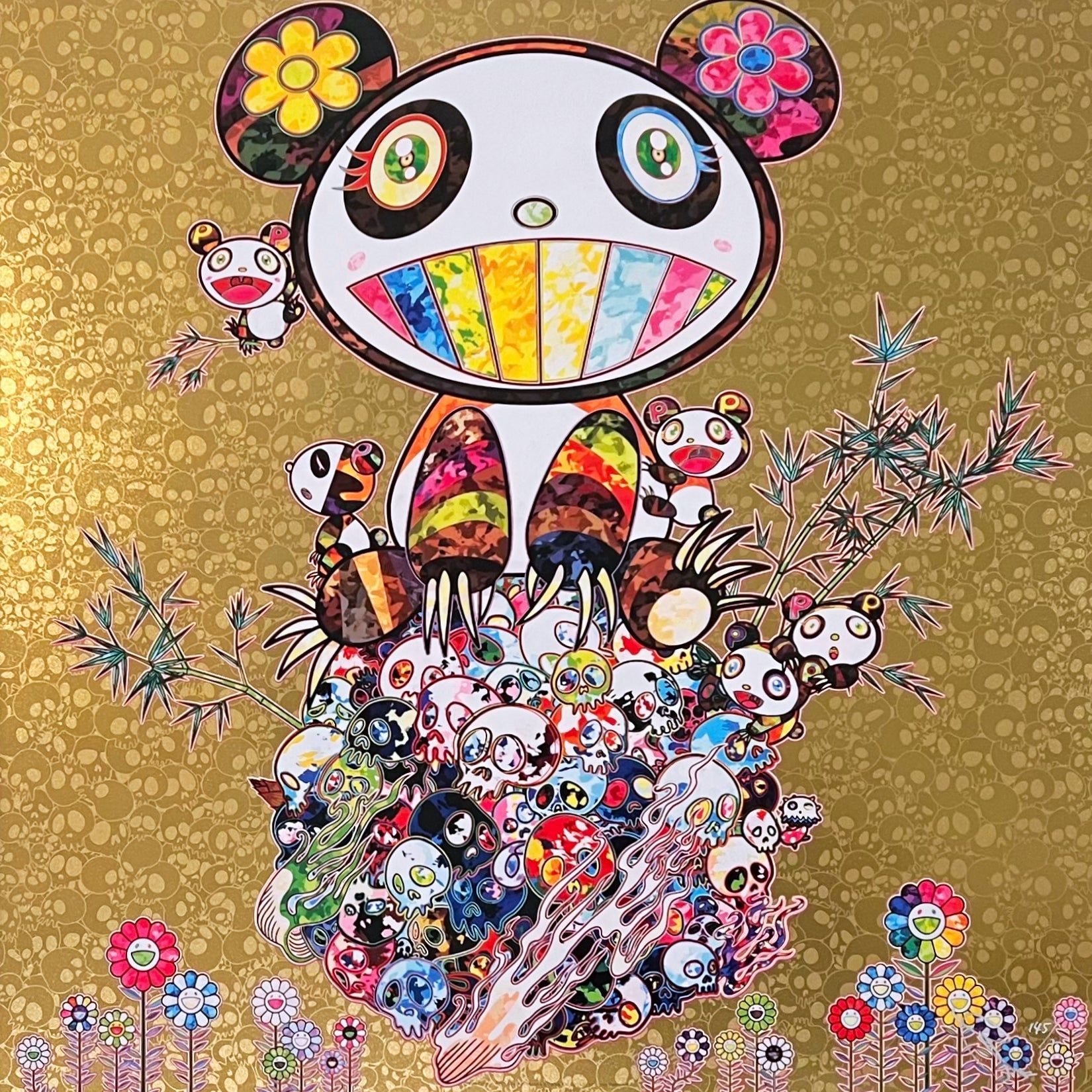Takashi Murakami Panda Family (Gold) 2016 – Georgetown Frame Shoppe