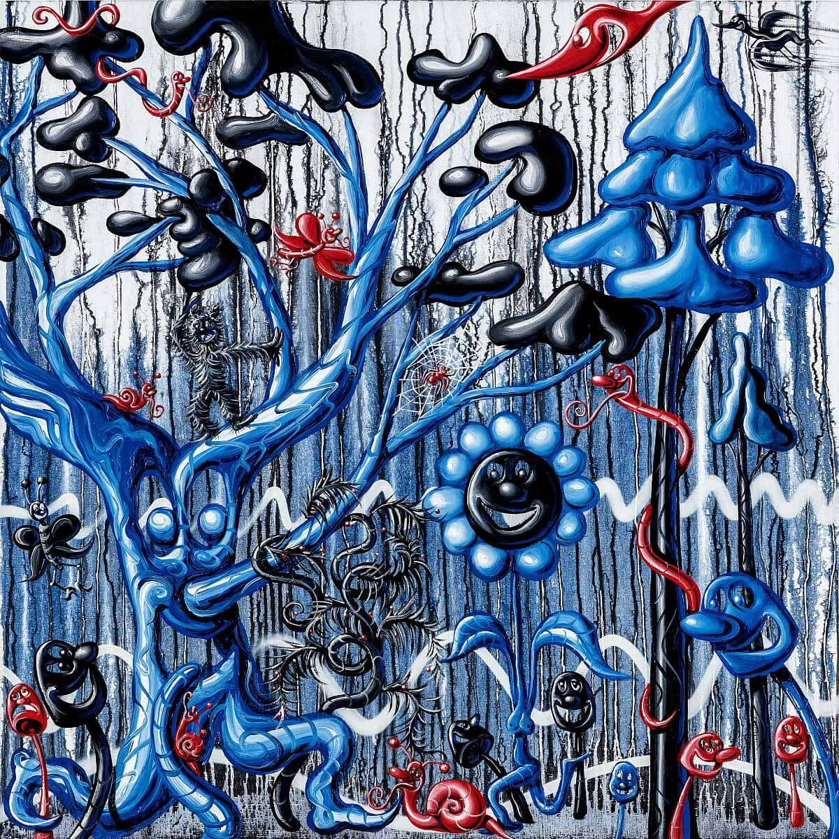 Kenny Scharf Furungle Blue 2021 – Georgetown Frame Shoppe
